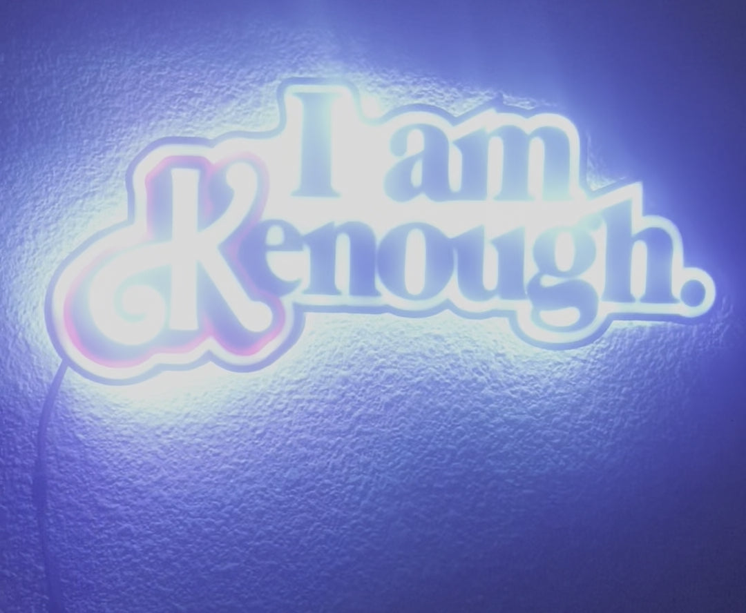 Barbie Movie Inspired I am Kenough LED Wall Lamp Decoration – Sionnach ...