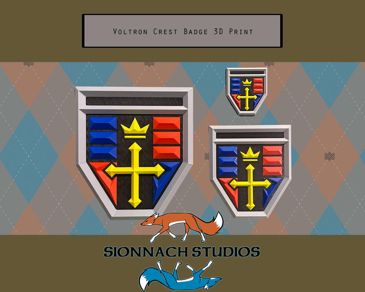 Voltron Inspired - Crest Plaque/Badge/Magnet – Sionnach Studios